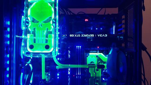 Electric Punisher Blue Neon