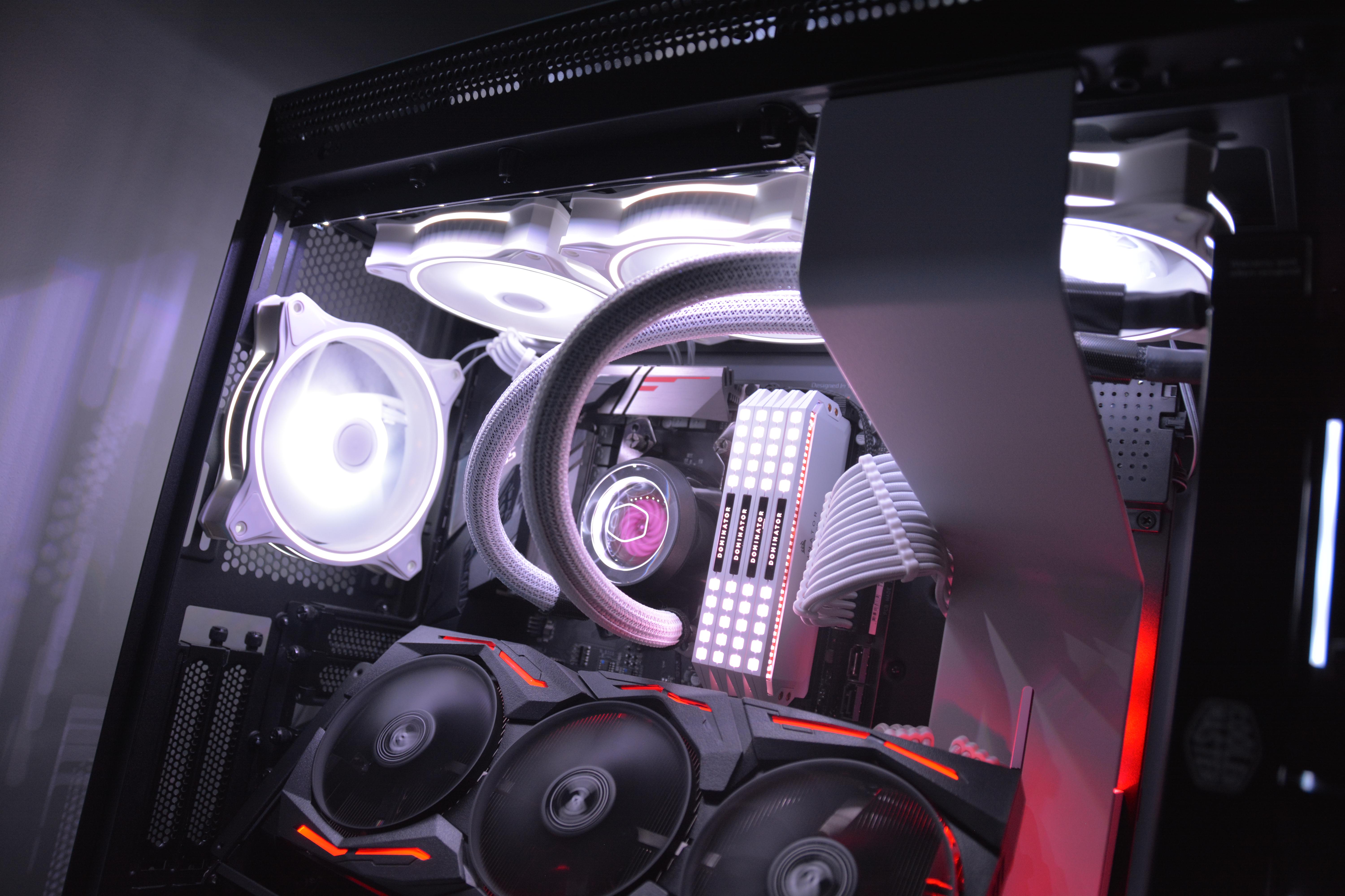 VERTICAL GPU BRACKET (Multi-Angle) WITH PCIE RISER CABLE WHITE – EZDIY ...