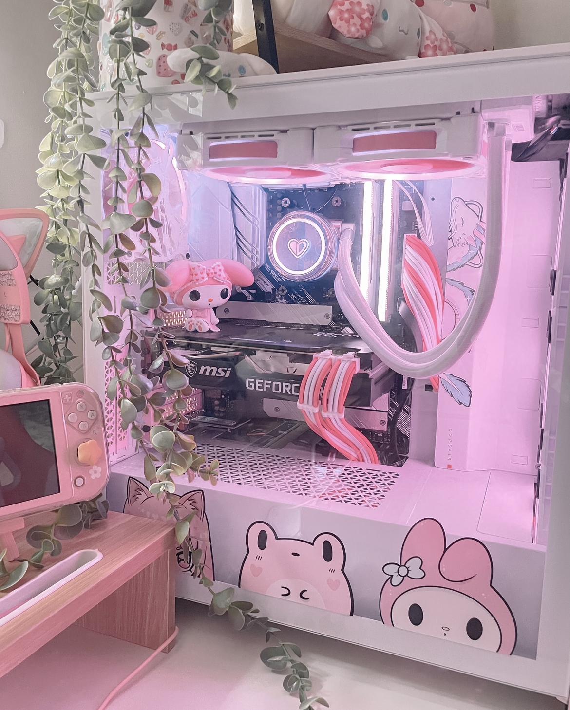 Pink Pc Designs Hemito 6 Pc Tent Romantic Decoration Set Pink Back