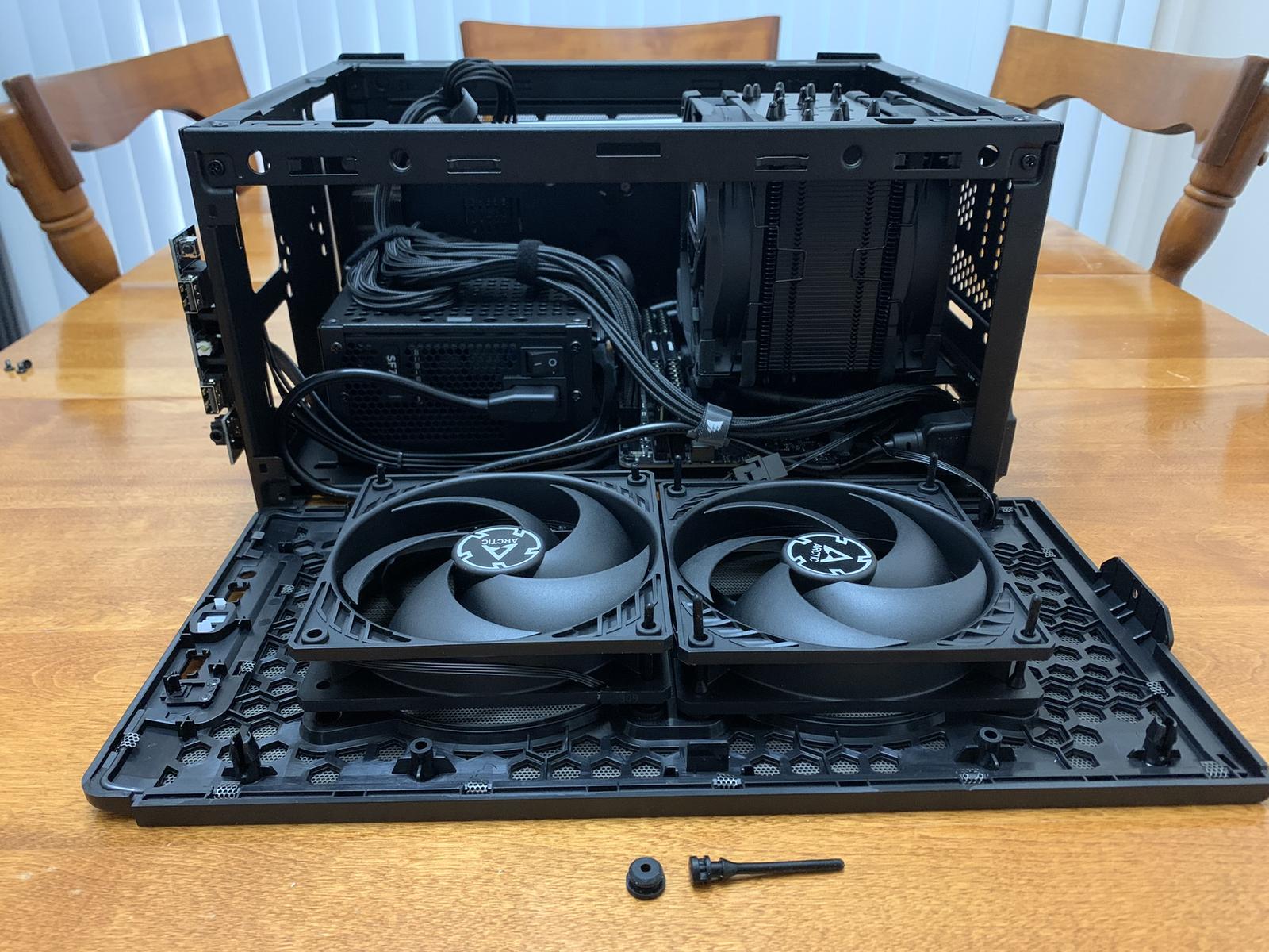 Securing fans on the top! : r/NR200