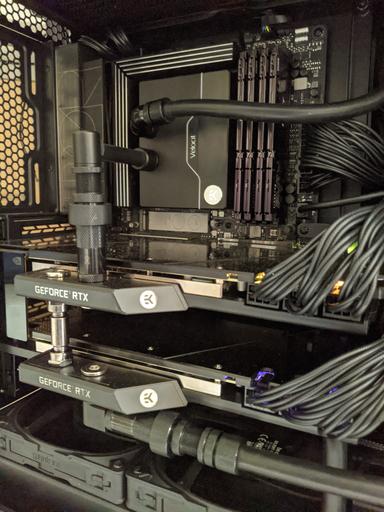 [EisWorkstation] 7950x + Dual 3090 Custom Loop Triple 420mm Rads by ...